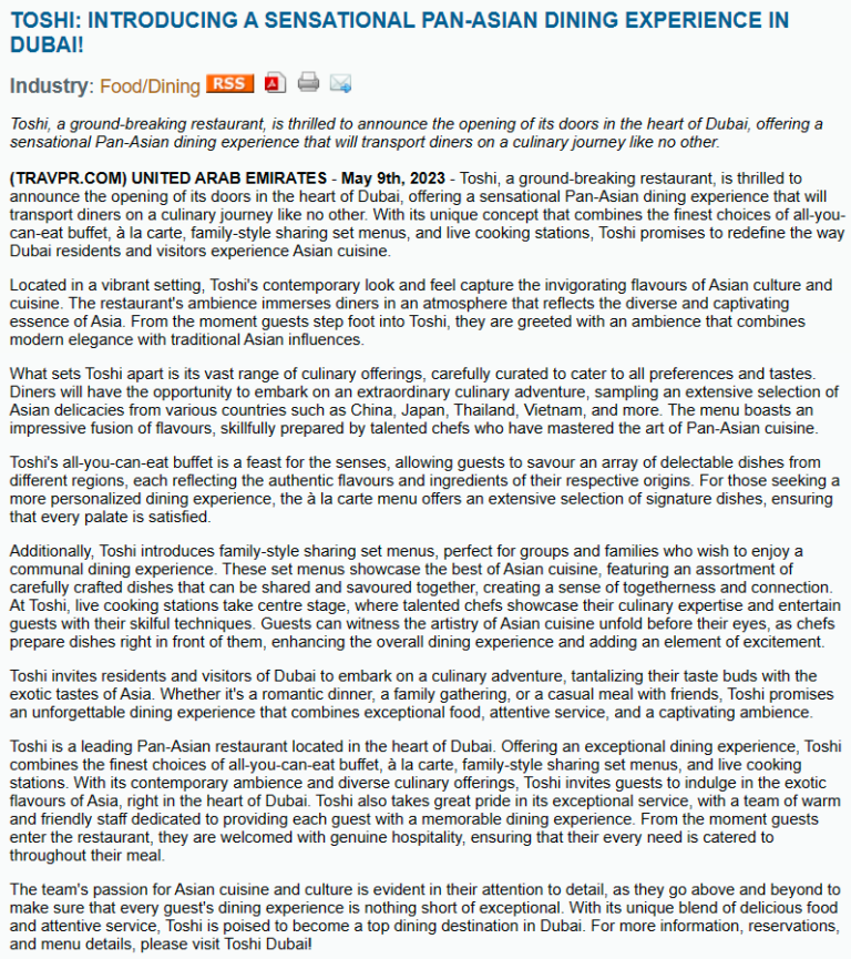 How to Write a Restaurant Opening Press Release in 2024?